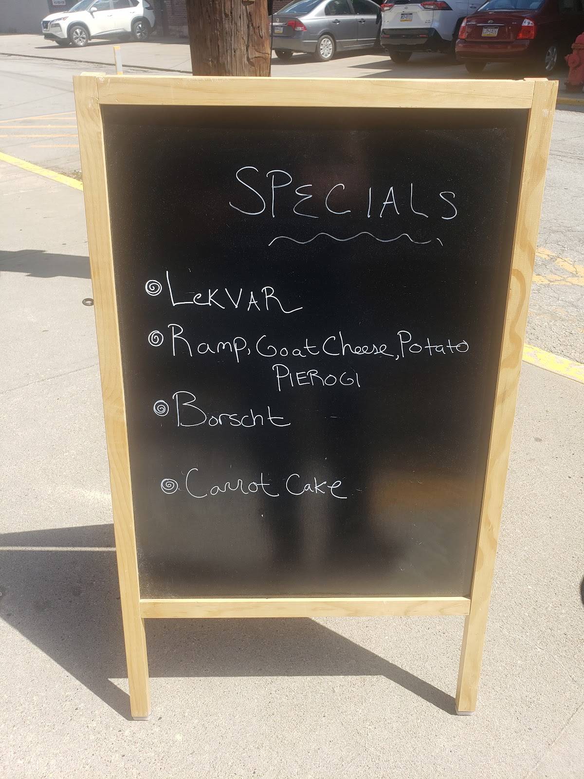 Menu at Polska Laska restaurant, Pittsburgh