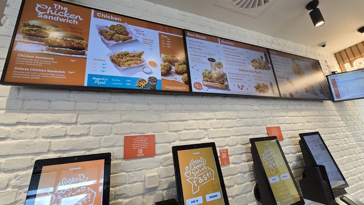 Menu at Popeyes Famous Louisiana Chicken Taupo restaurant, Taupo