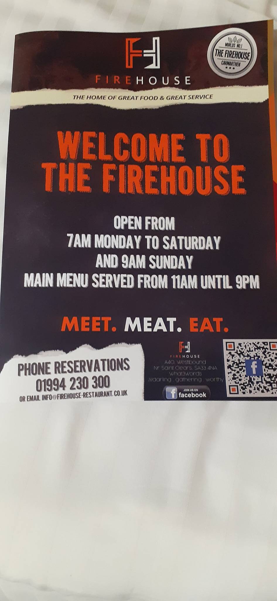 Menu au Porterhouse BBQ, Il-Mellieħa