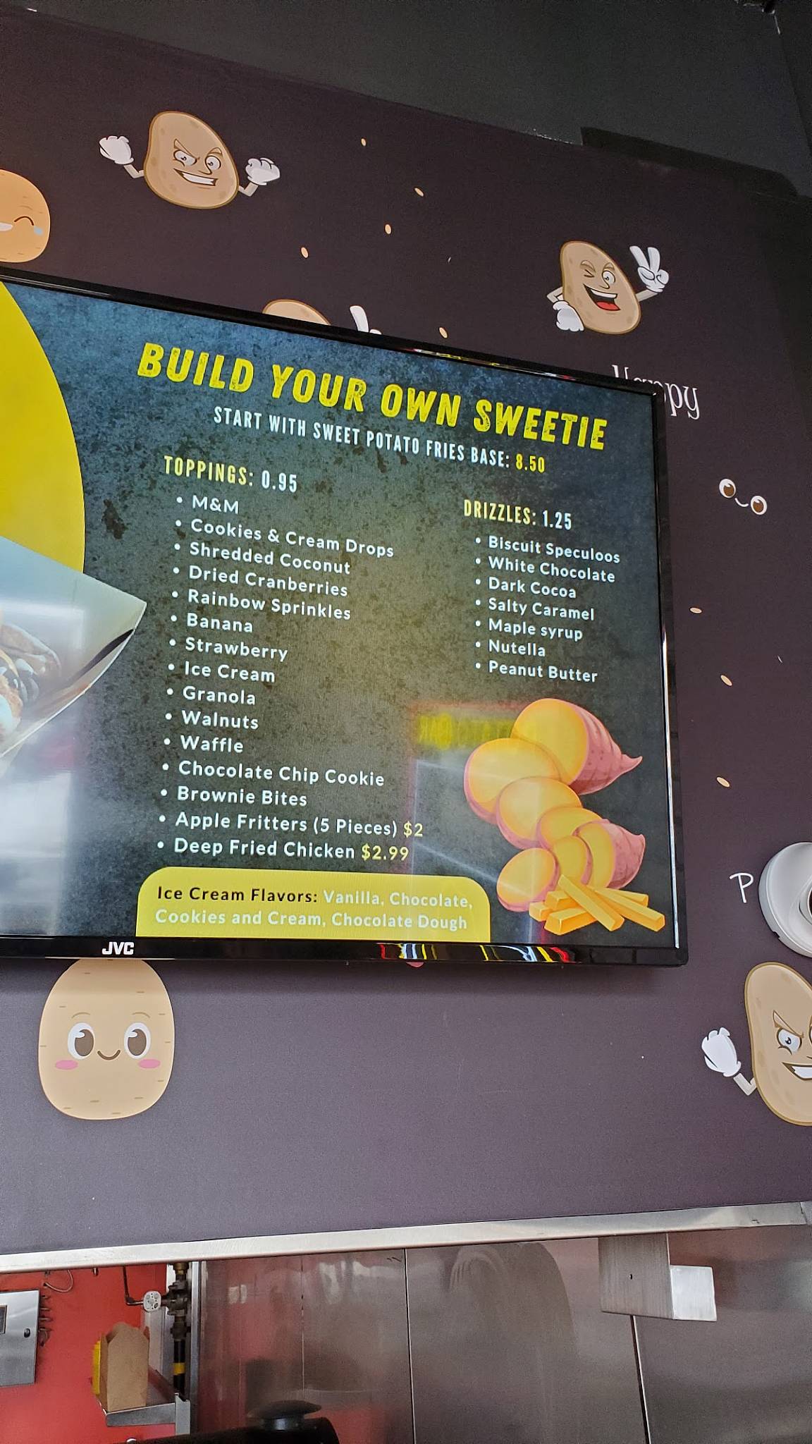 Menu at Potato Bar, Mississauga