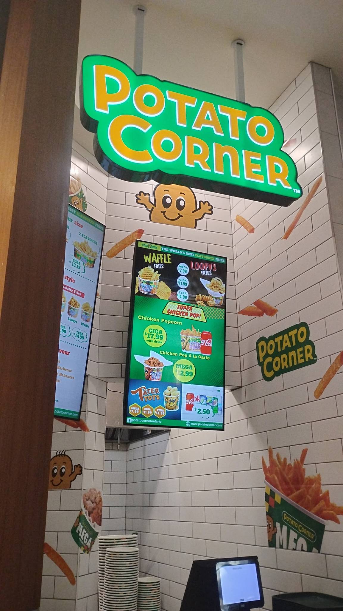 Menu at Potato Corner restaurant, Brampton