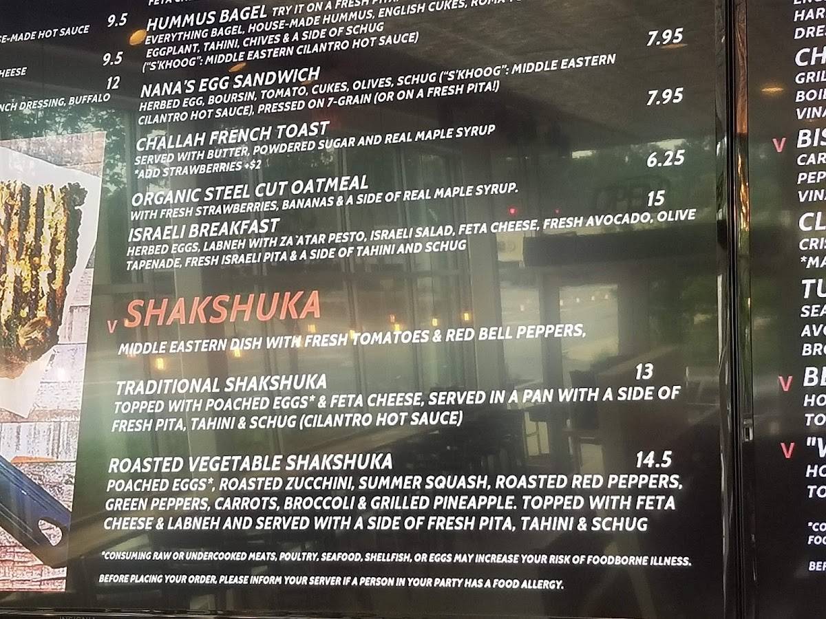Menu at Pressed Cafe Burlington, Burlington