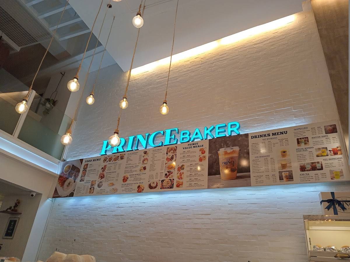 Menu at Prince Baker restaurant, Iloilo City, Megaworld Blvd
