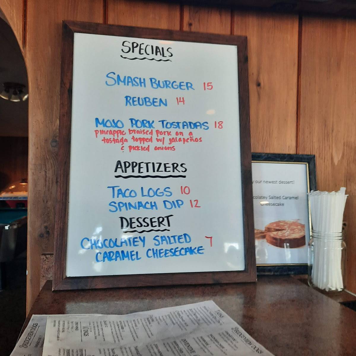 Menu at Bridgeview Tavern pub & bar, Grand Island