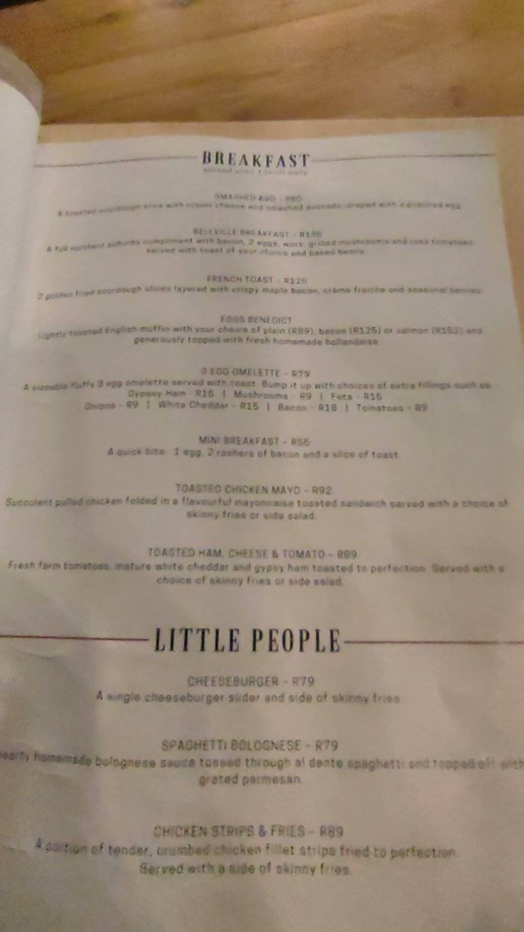Menu at Cause Effect Cocktail Kitchen pub & bar, Cape Town, The Rocket Shed