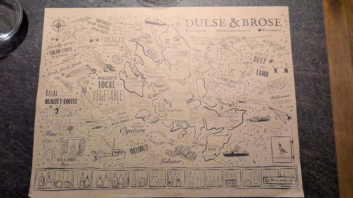 Menu at Dulse and Brose pub & bar, Portree