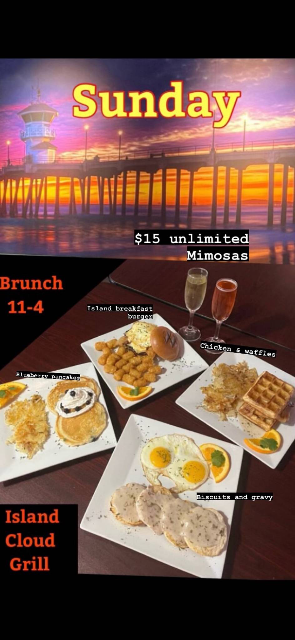 Menu at Island Cloud Grill pub & bar, Saint Cloud