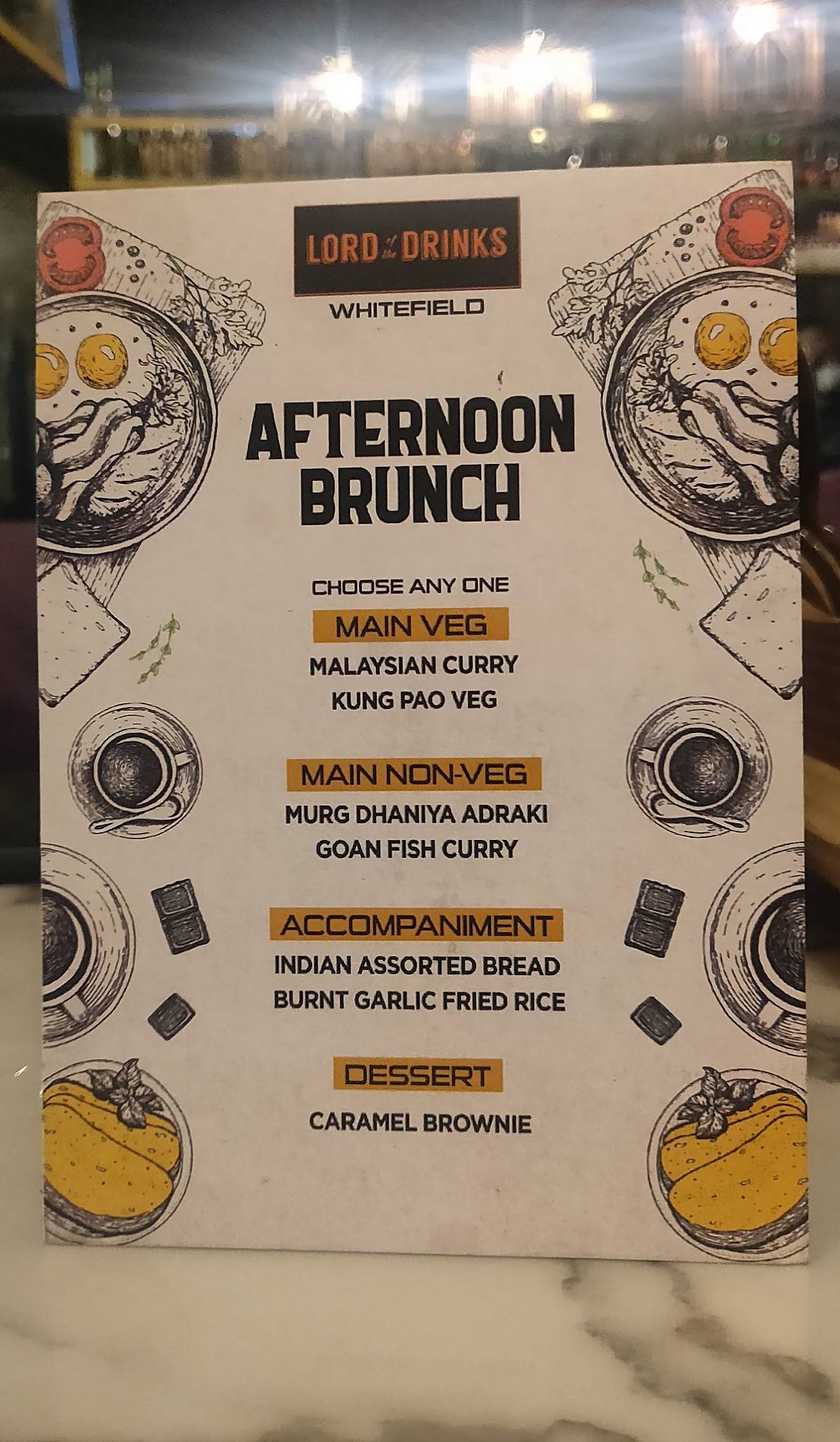 Menu at Lord of the Drinks Whitefield, Bengaluru
