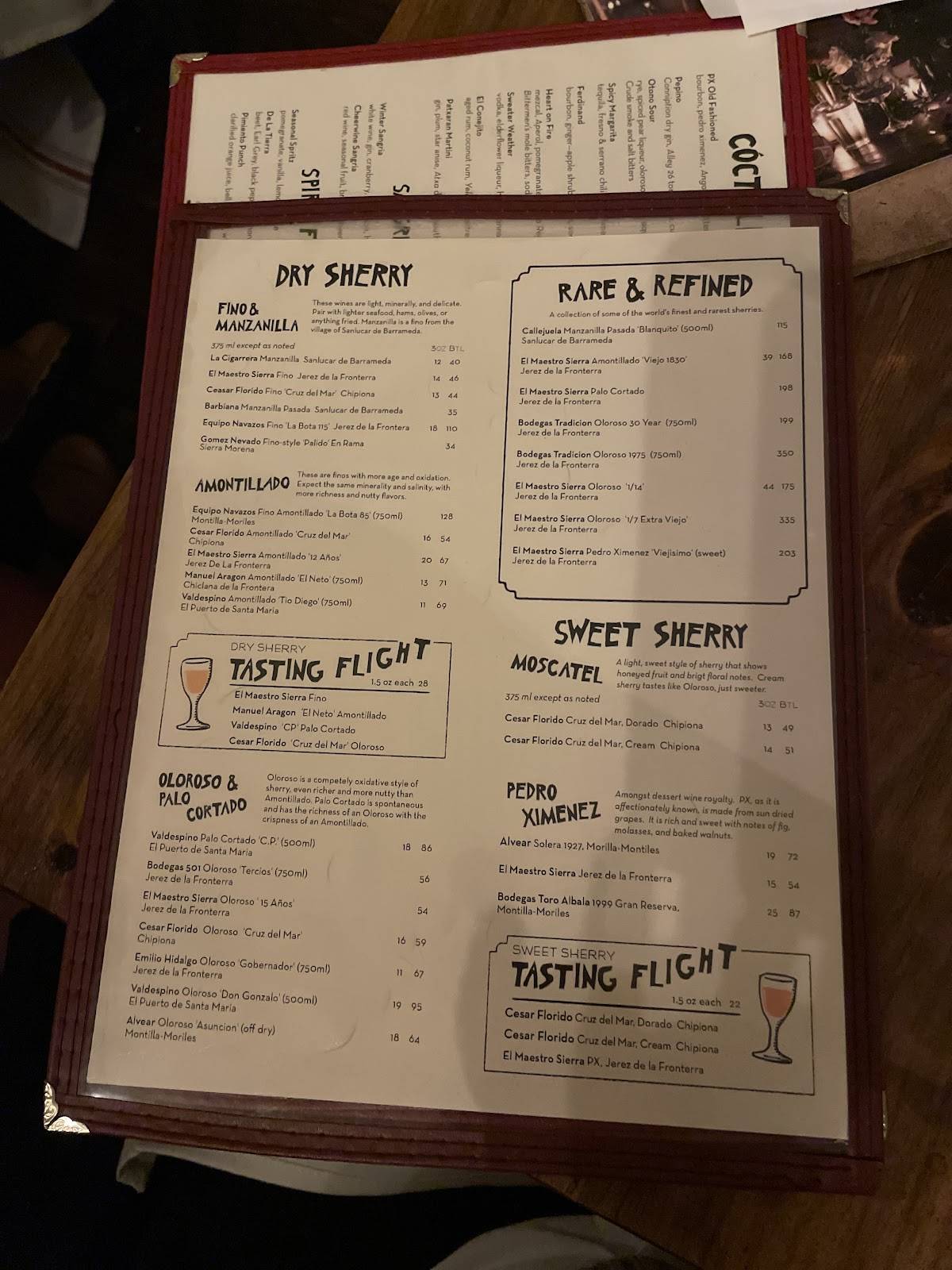 Menu at Mateo Bar de Tapas, Durham
