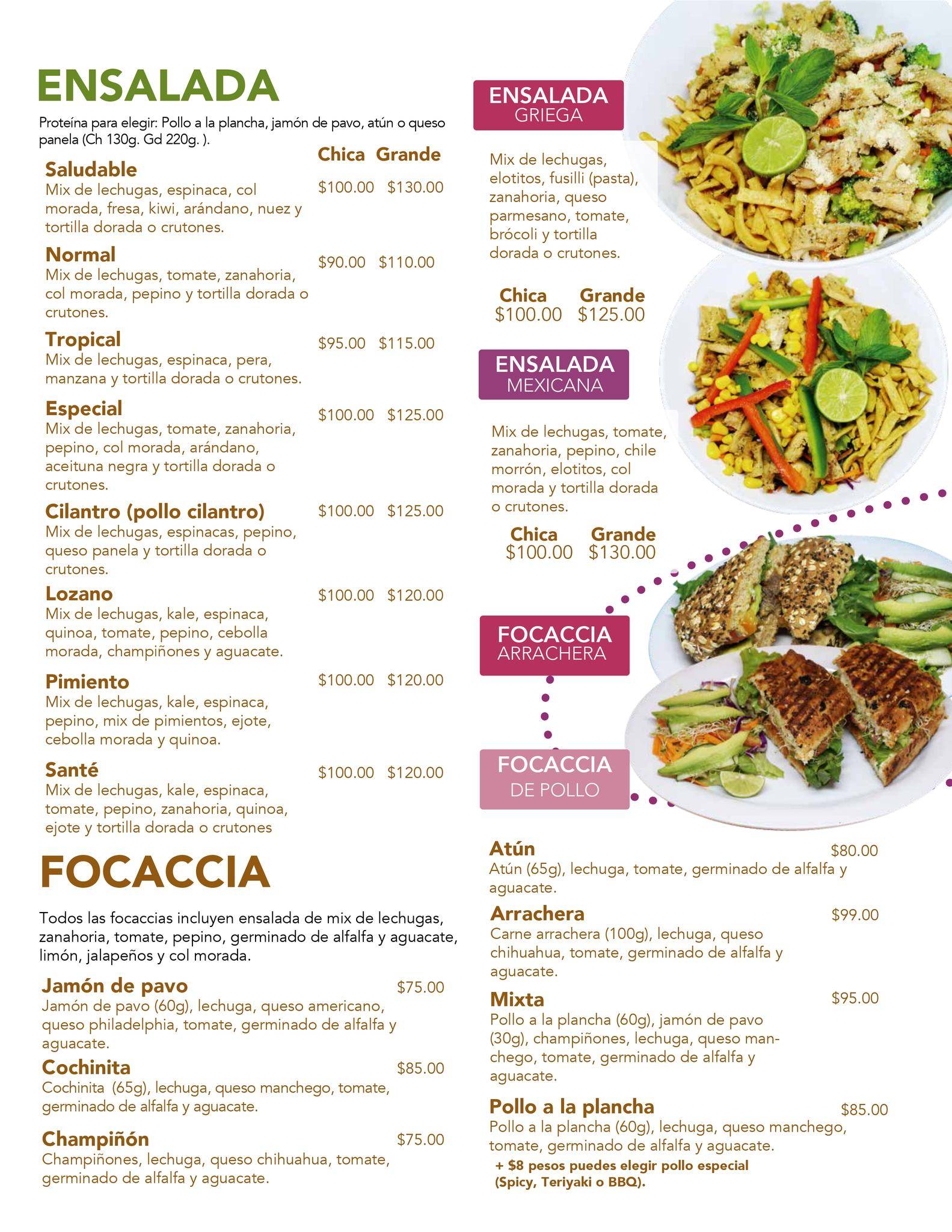 Carta del pub y bar Mucha Vida jugos naturales, Culiacán Rosales ...