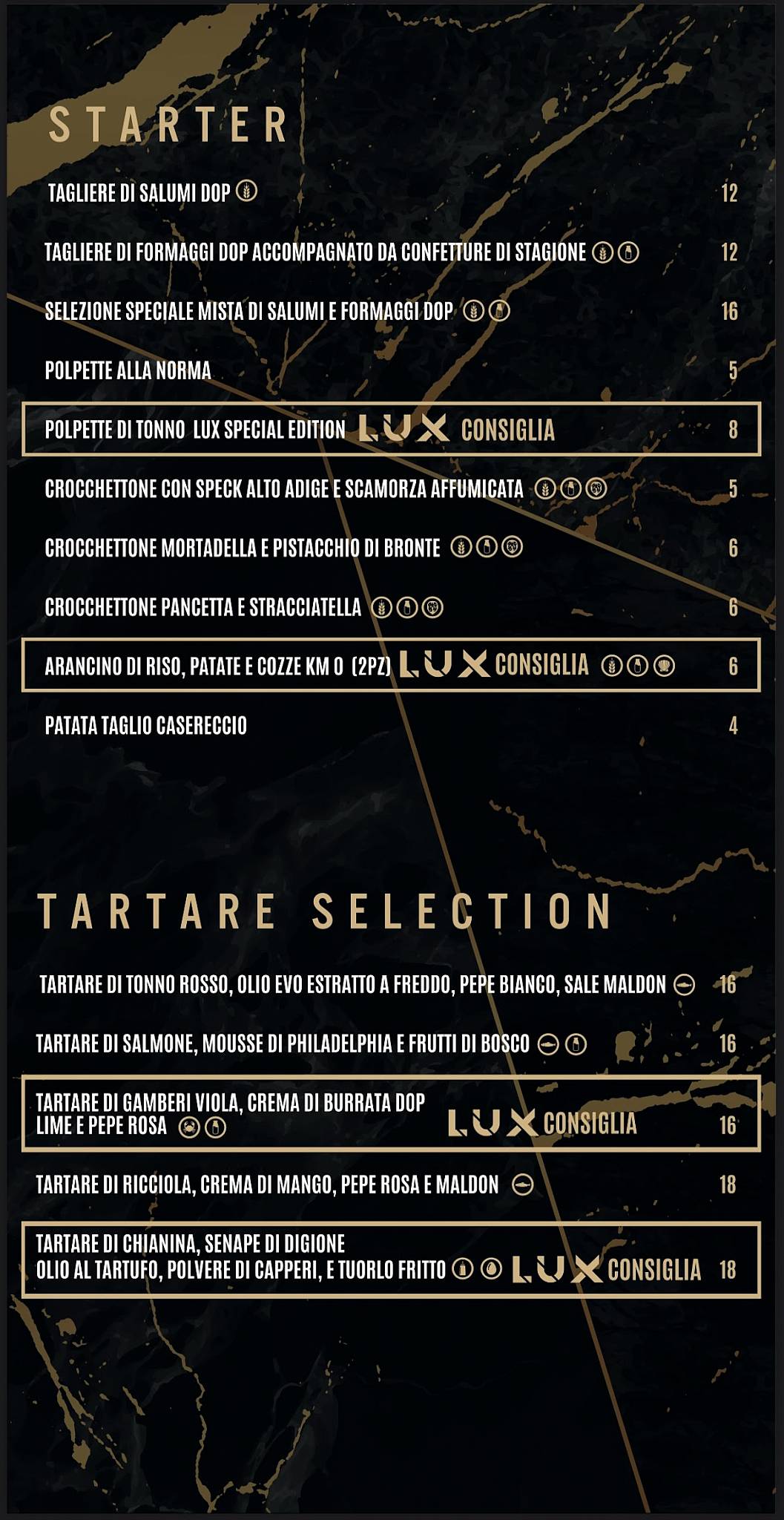 Speisekarte von Nulla pub & Bar, Tarent