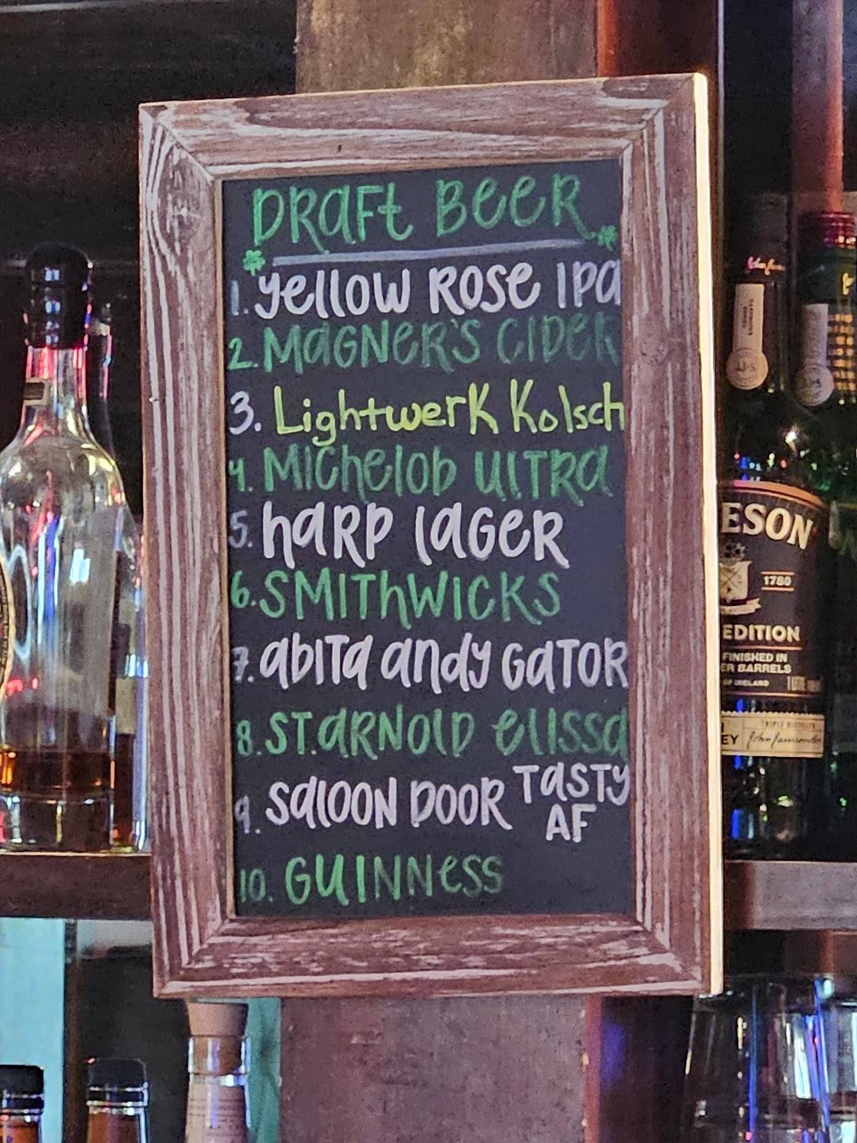 Menu at Penny Whistle Pub, Houston