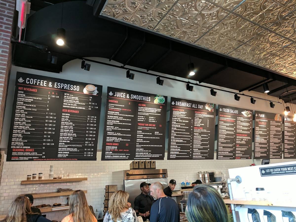 Menu at Pressed Cafe Burlington, Burlington