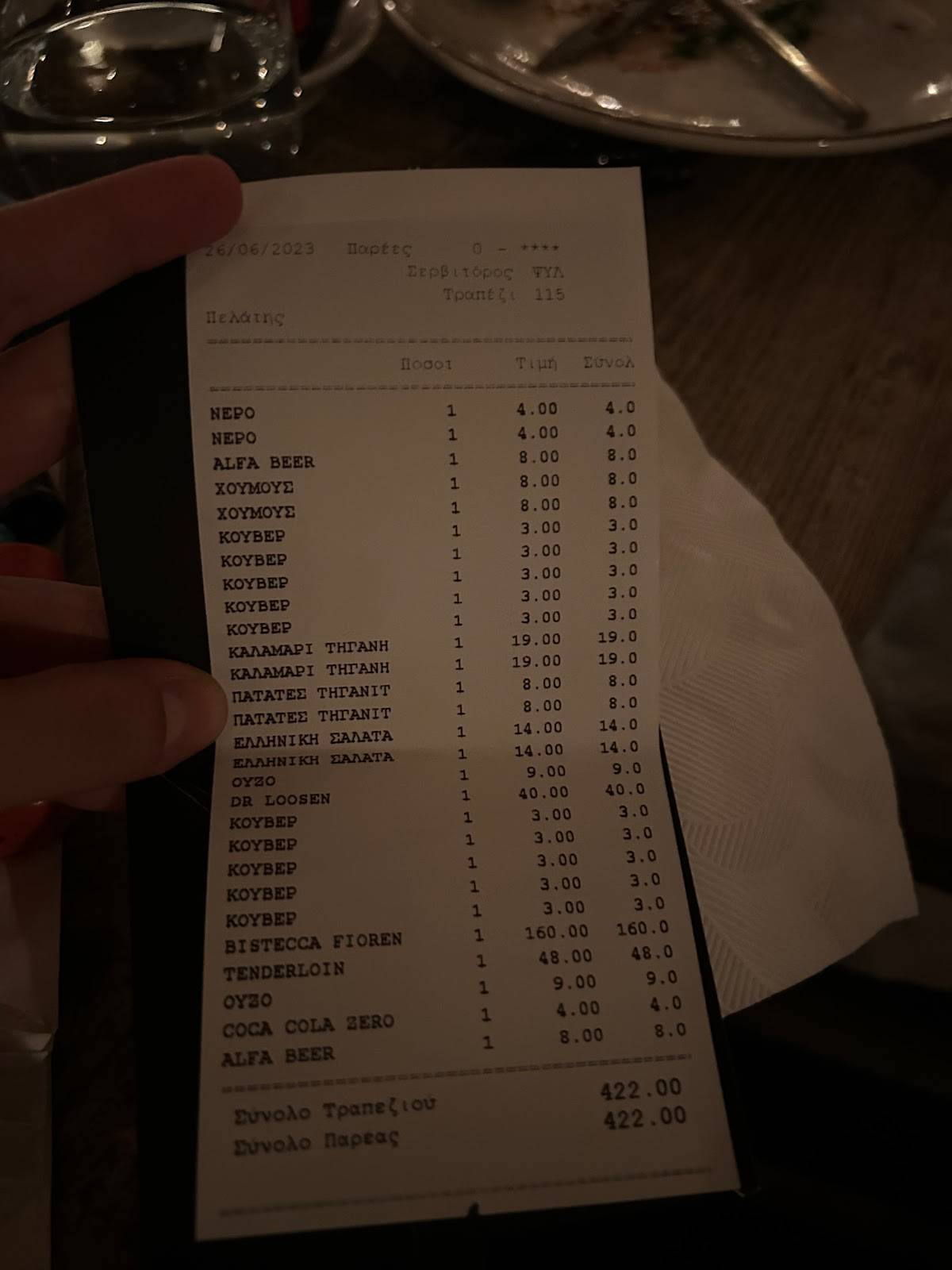 Menu at RONDA - Resto Beach-Bar, Rhodes