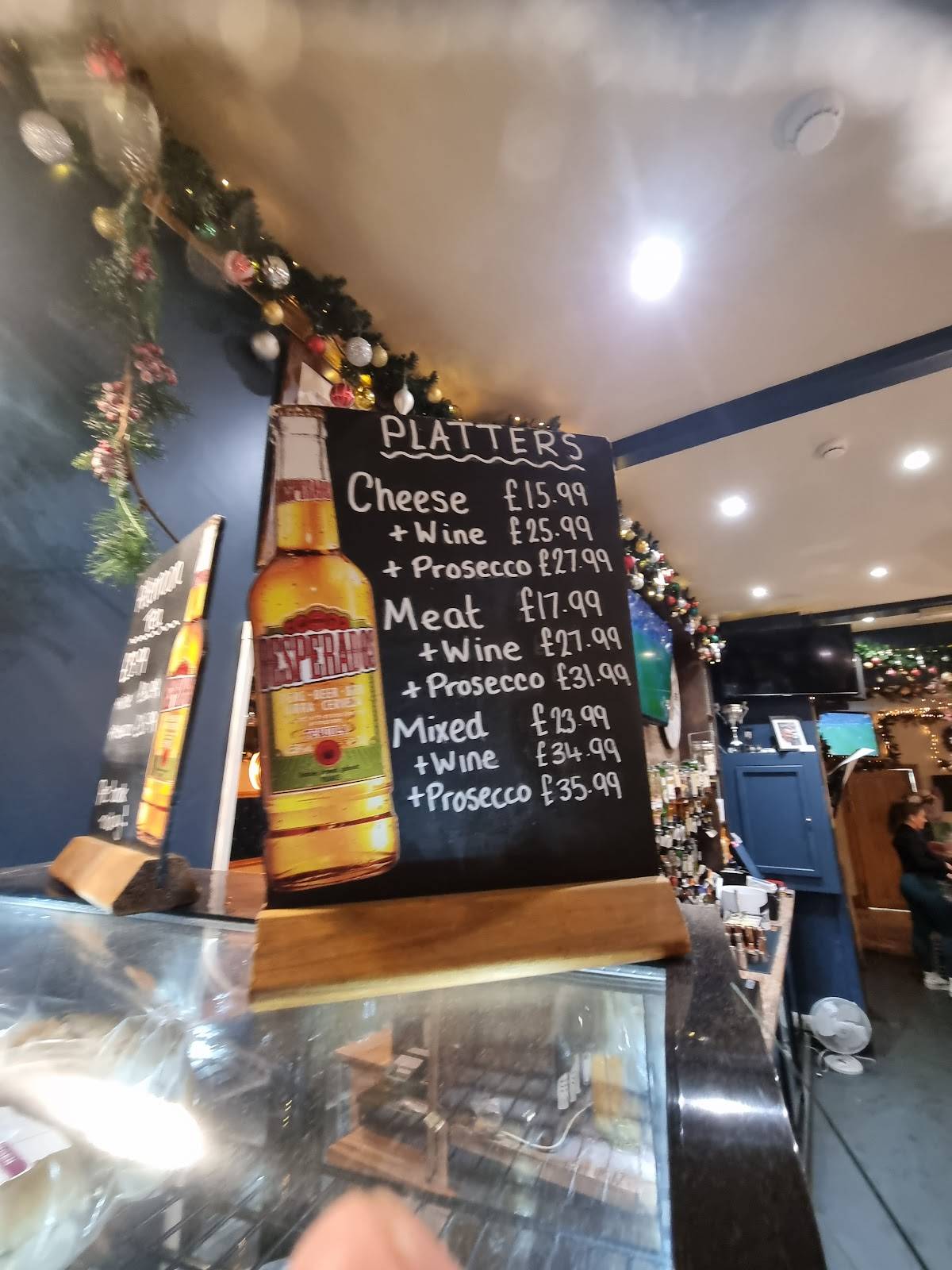 Menu at Spanish Bar, Ilkeston