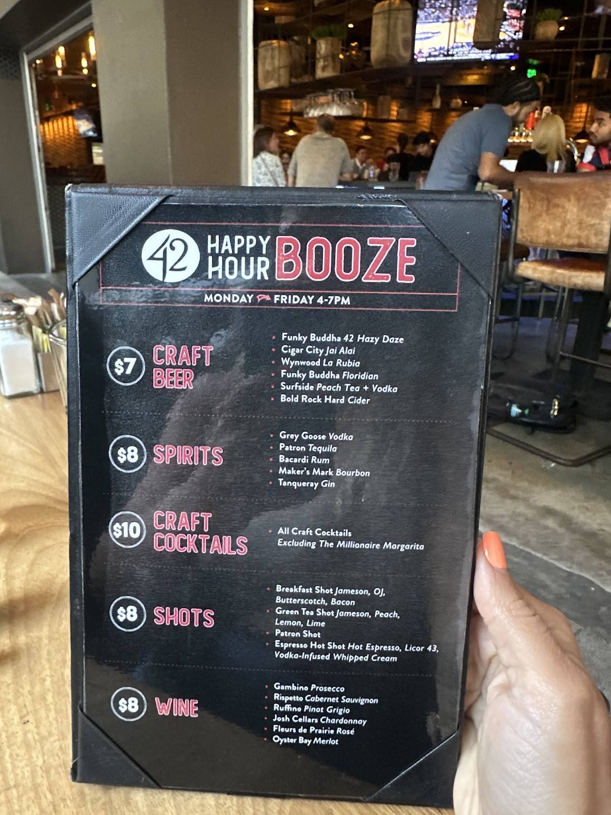 Menu at Tap 42 Craft Kitchen & Bar - Coral Gables, Coral Gables, 301 ...