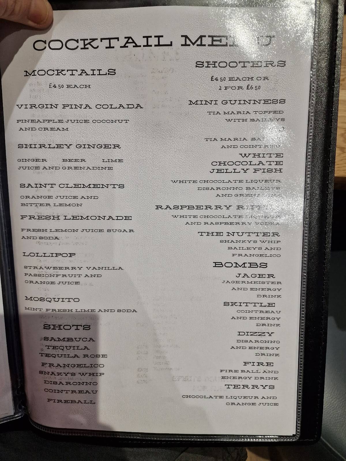 Menu at The Alamo pub & bar, Ryde, 5 Esplanade