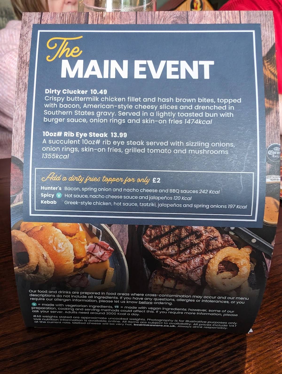 Menu at The Hop Pole Hotel pub & bar, Hull