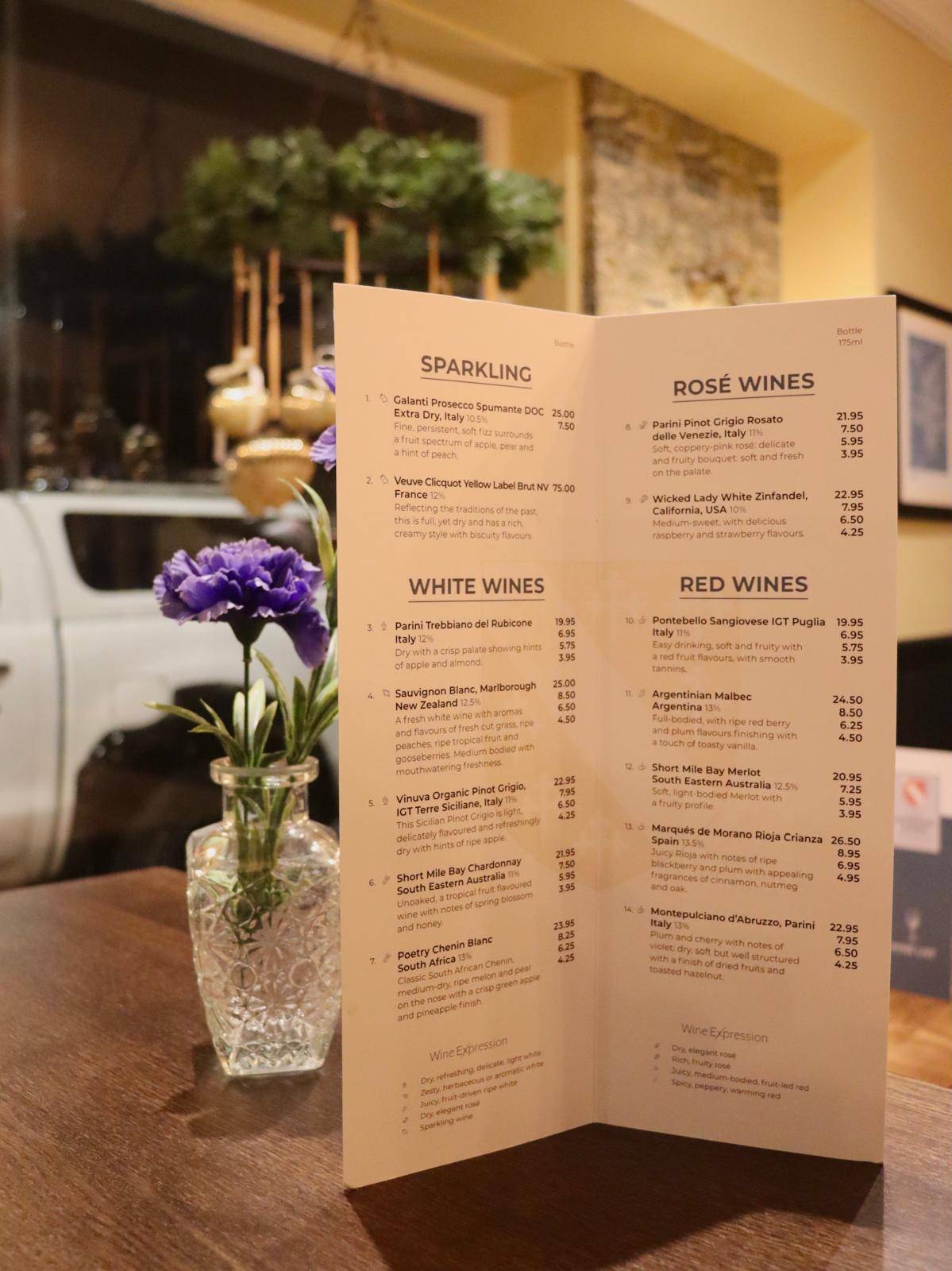 Menu at The Howard Arms Kilmarnock pub & bar, Kilmarnock