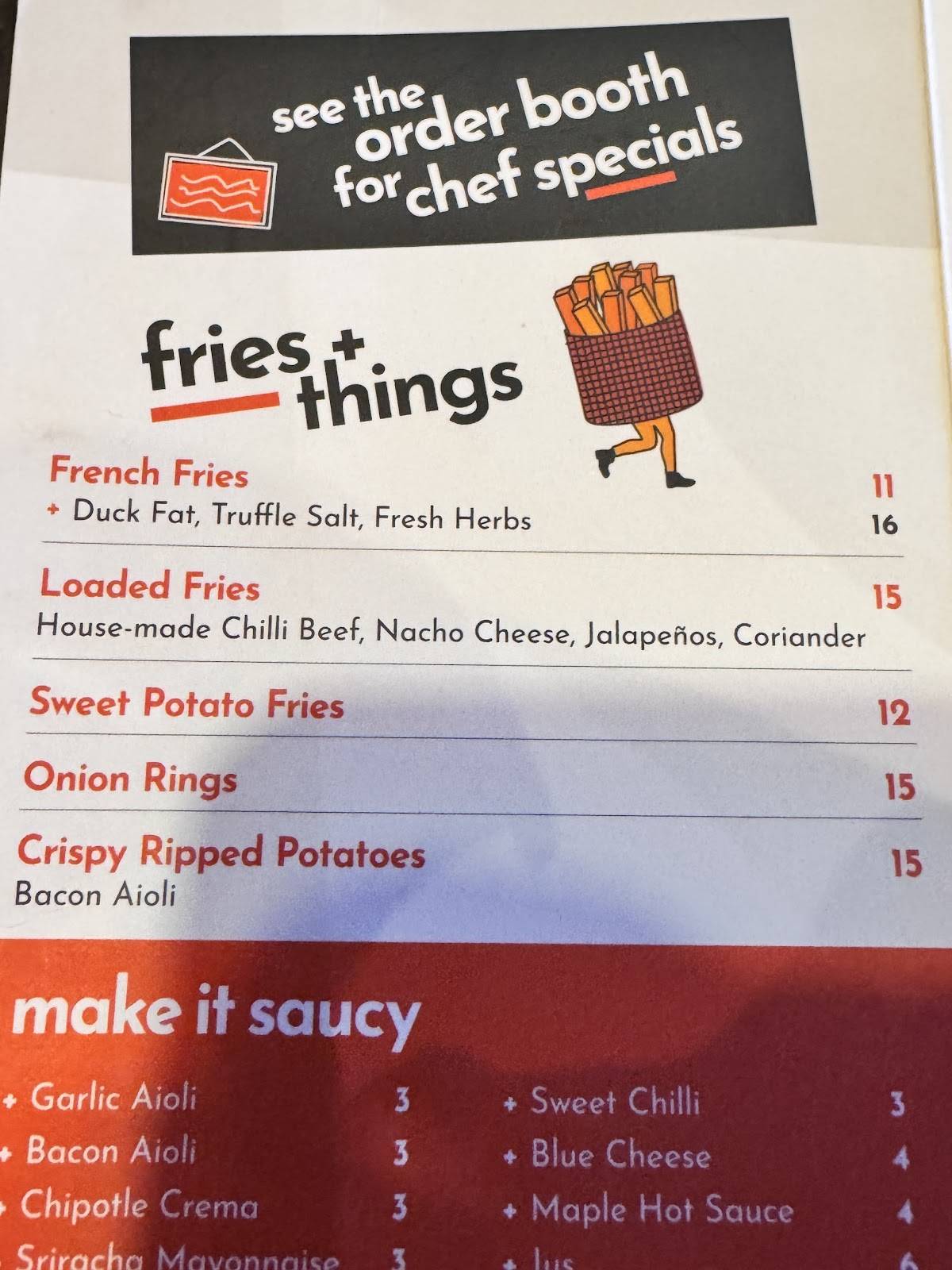 Menu at The Merrywell pub & bar, Burswood, Crown Perth