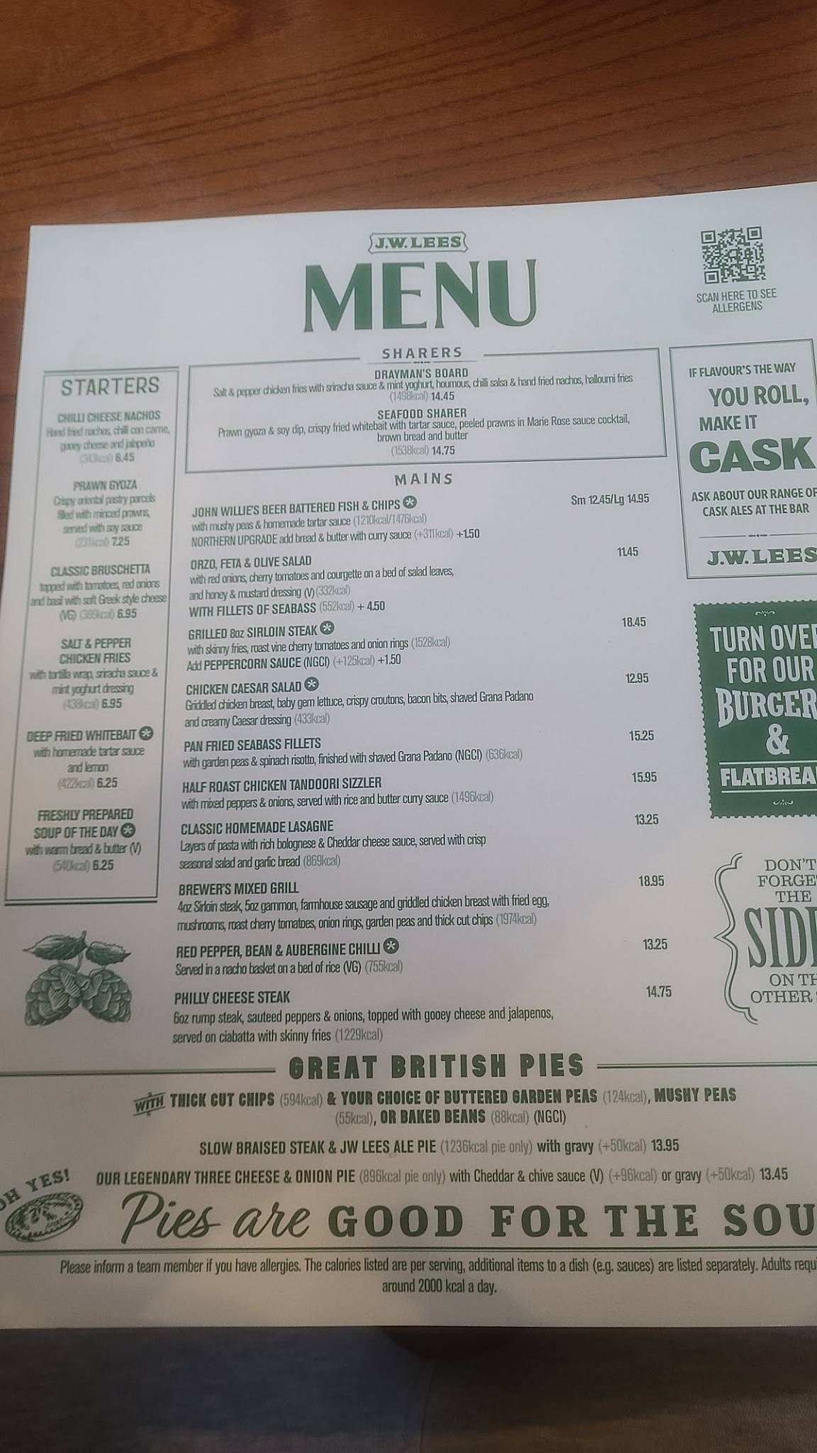 Menu at The Sheldon Arms pub & bar, Ashton-under-Lyne