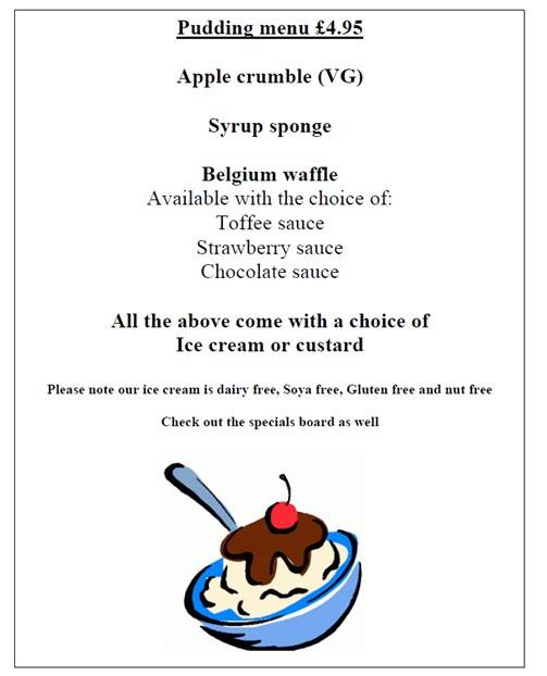 Menu at The Waterloo Inn pub & bar, Hartington Nether Quarter, Main St