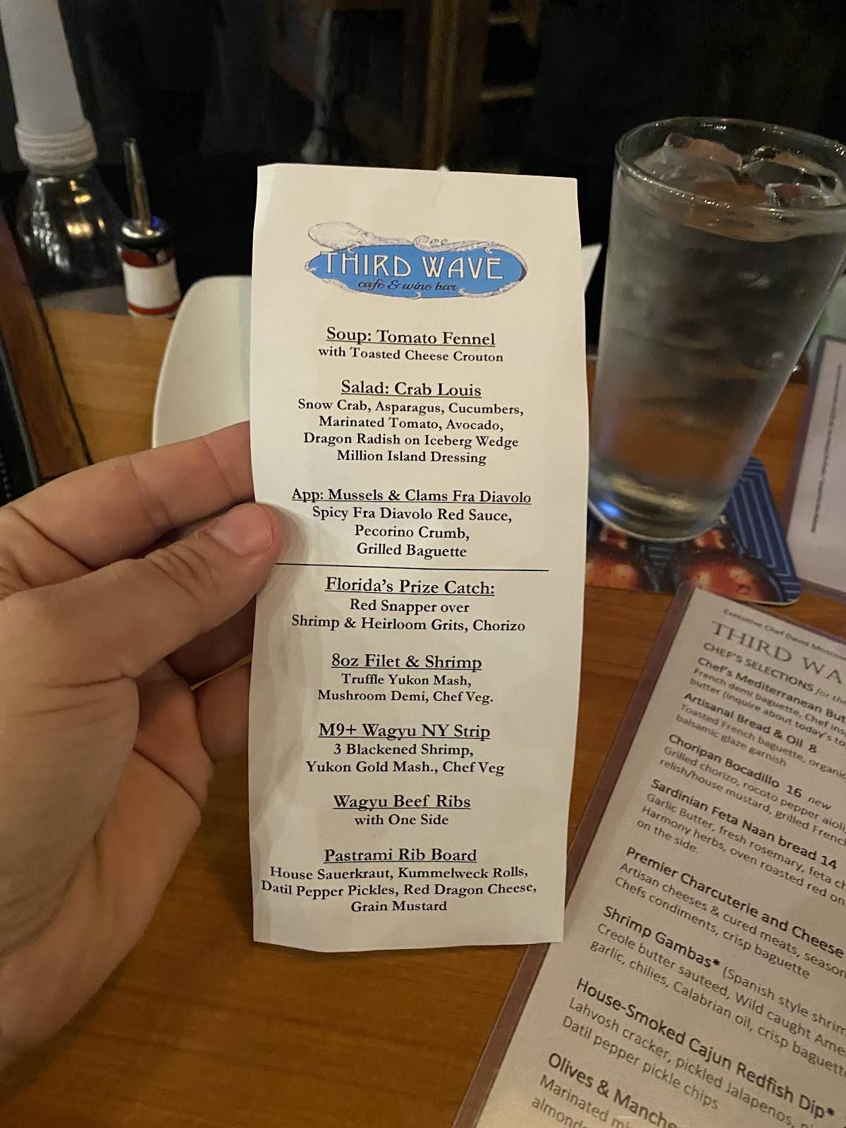 Menu at Third Wave Cafe & Wine Bar, New Smyrna Beach