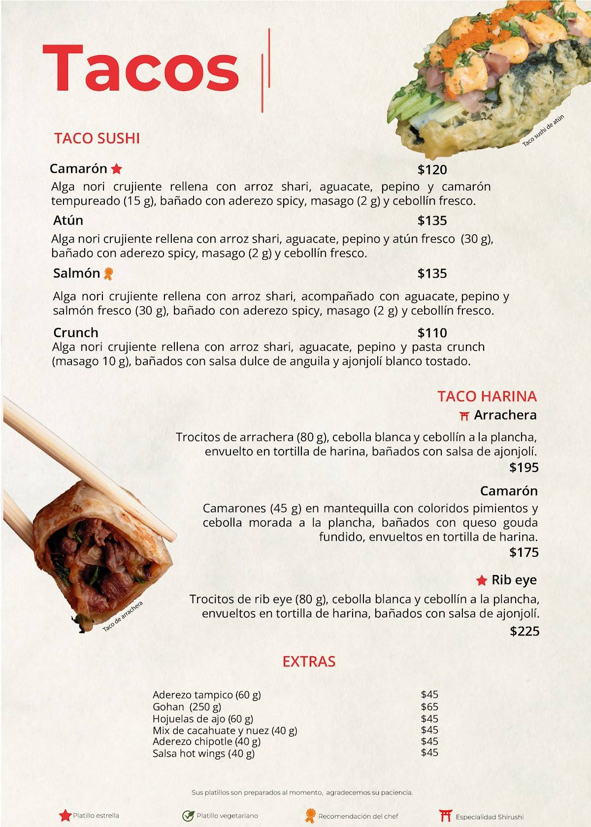 Carta del restaurante Shirushi San Manuel, Heroica Puebla del Zaragoza ...