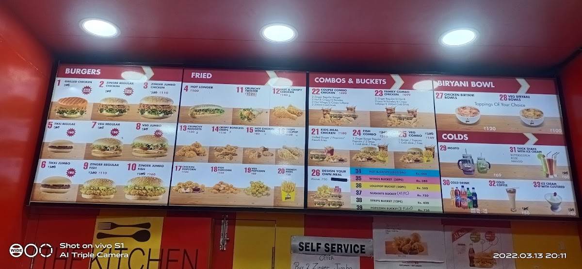 Menu at Al Baik, Pune