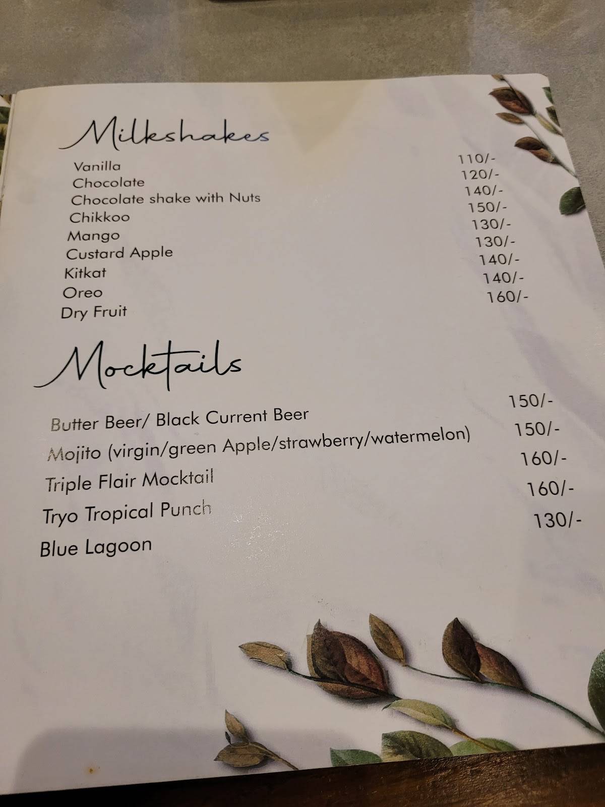 Menu at House Of Veg, Pune