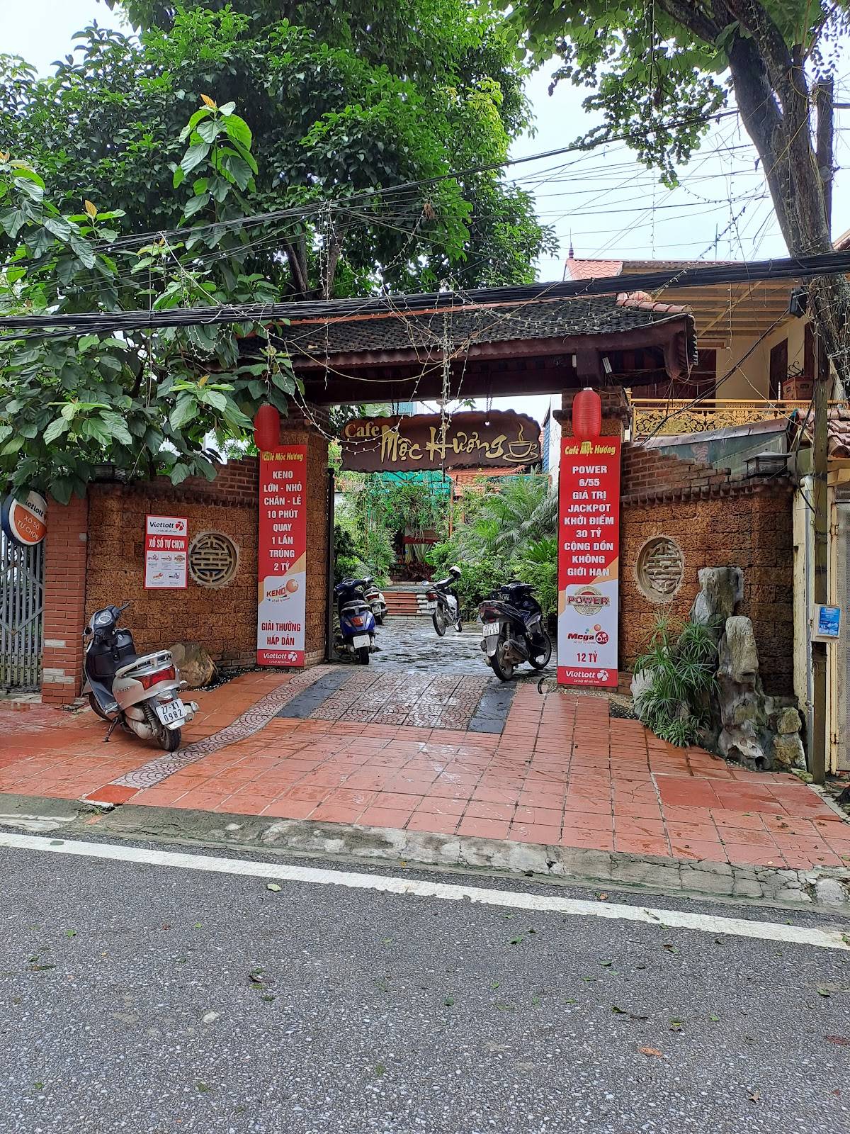Menu at Quán Cafe Mộc Hương, Vietnam