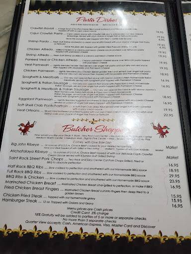 Menu at Quarter View Restaurant, Metairie