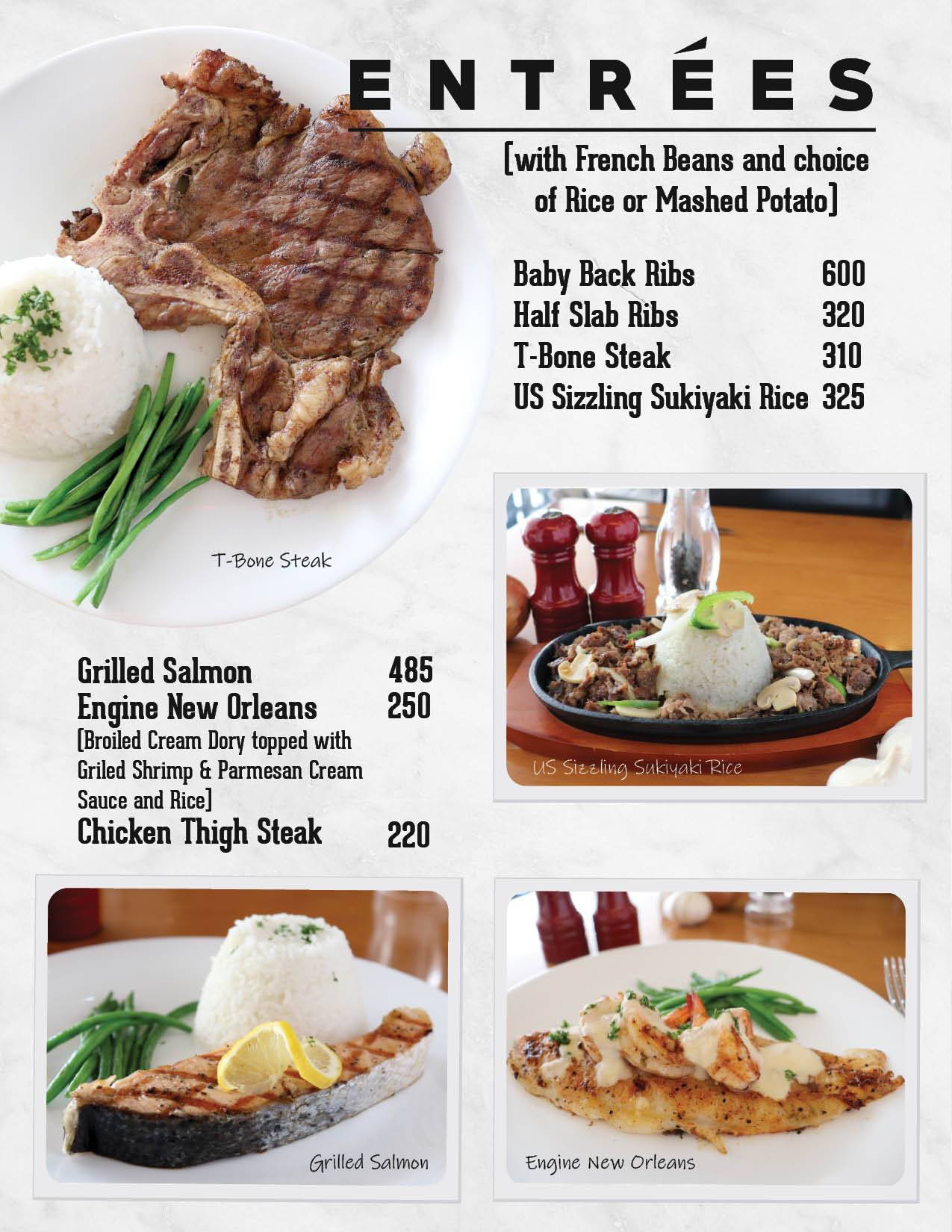 Menu at Engine 46 steakhouse, Quezon City, M3GM+VXQ