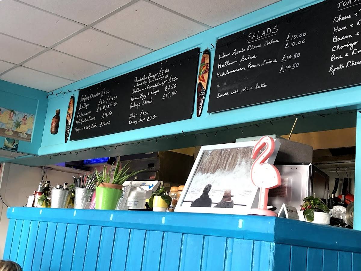 Menu at Quiddles Cafe, Portland, The Esplanade
