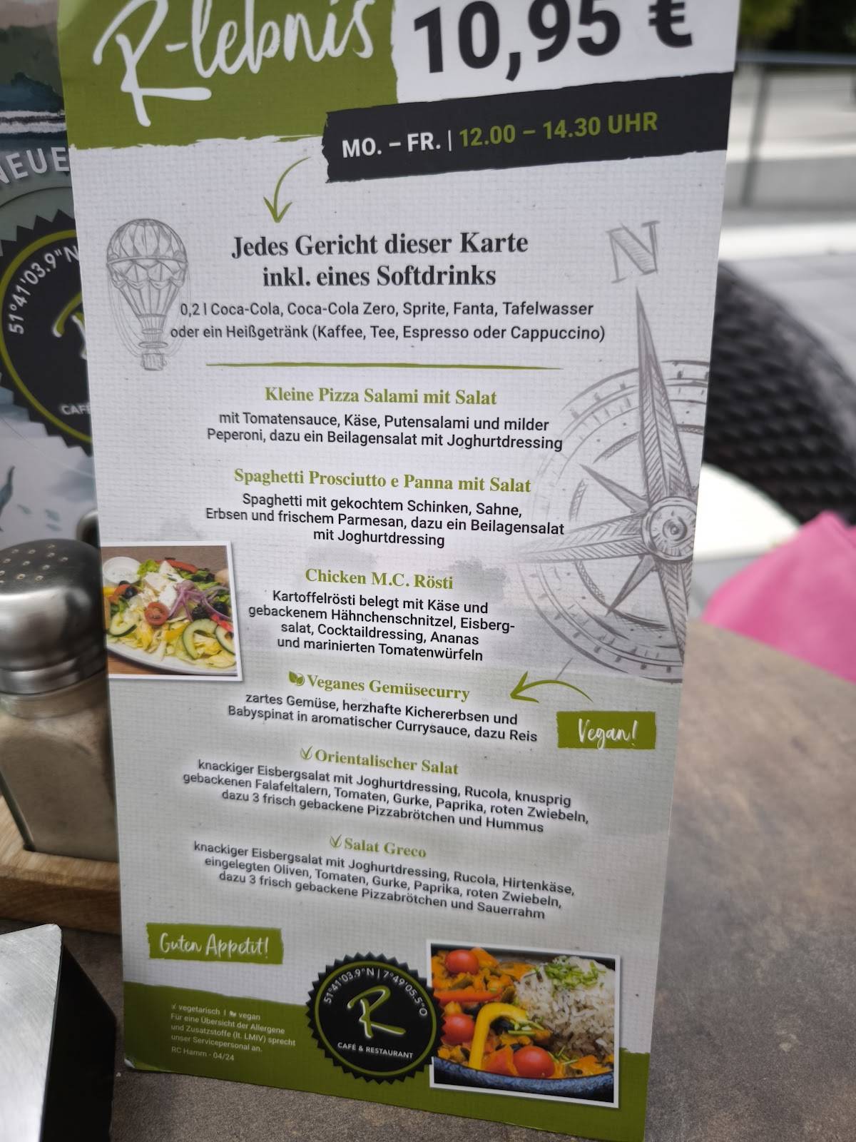 Speisekarte von R-café Hamm restaurant, Hamm