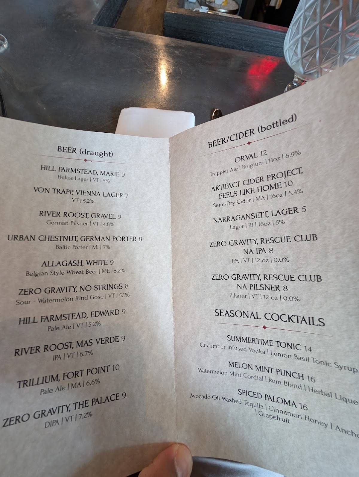 Menu at REDCAN pub & bar, Lebanon