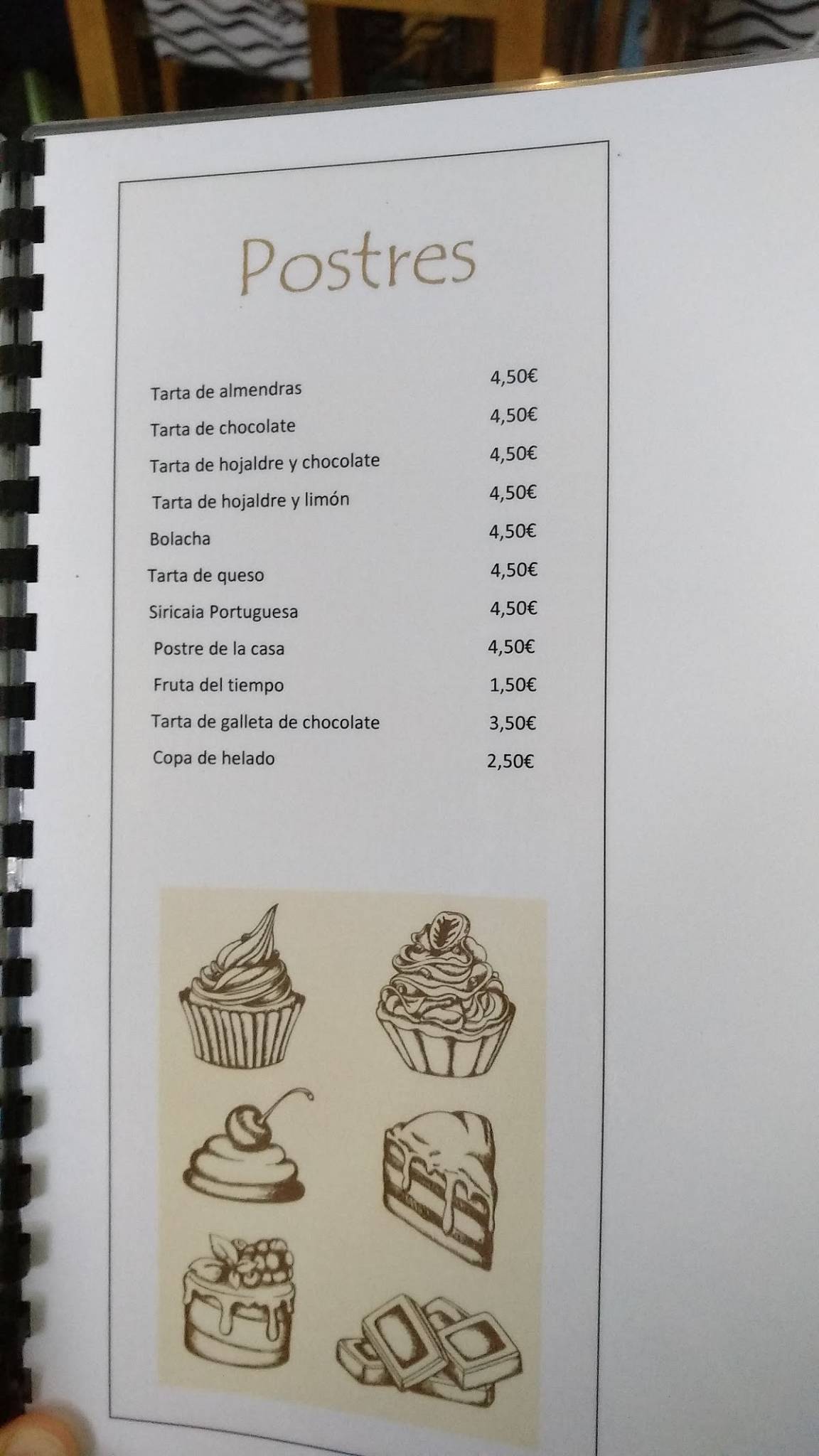 Carta de RESTAURANTE CAFE BAR LA MARQUESA, Zafra