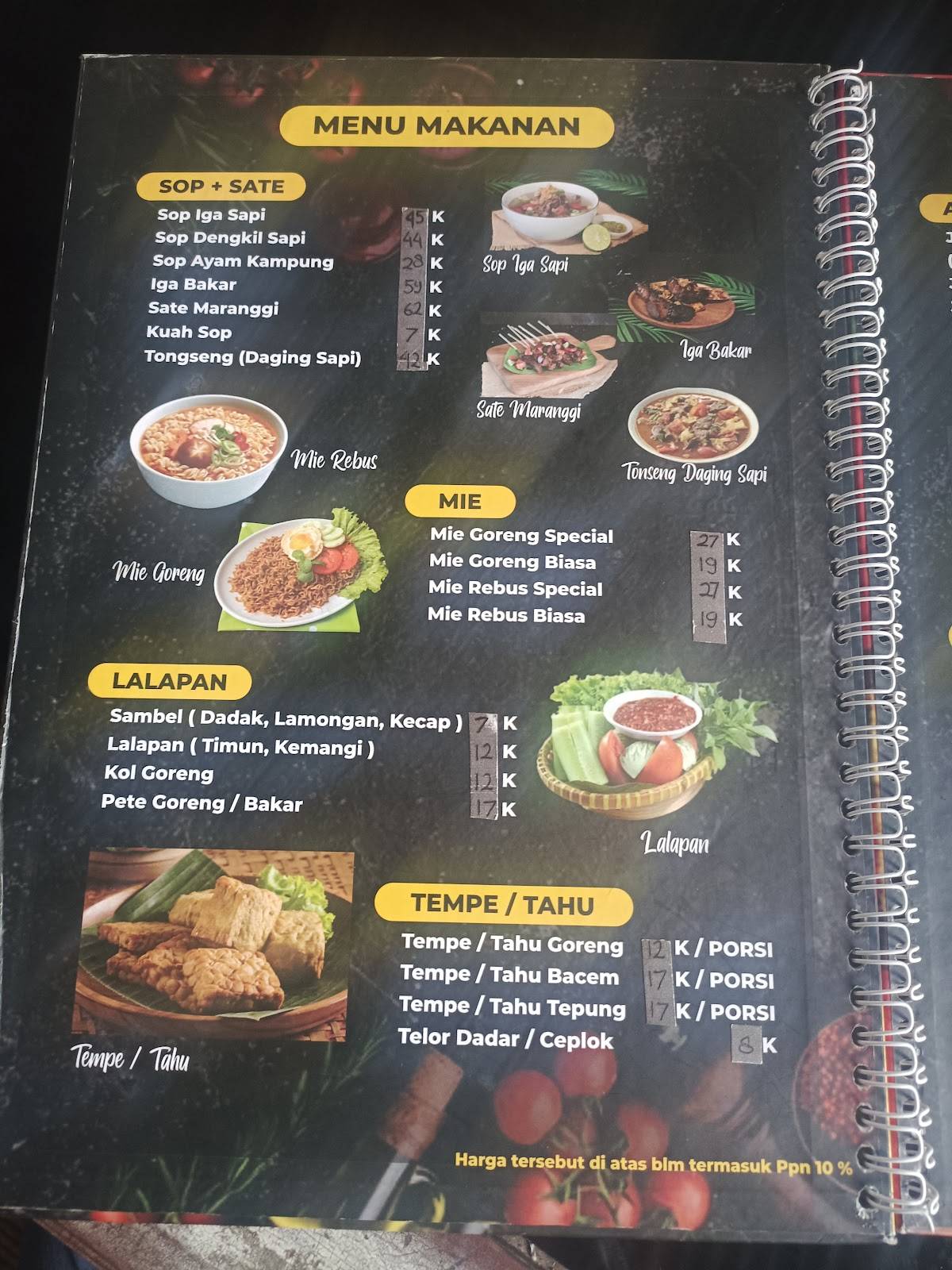 Menu at RM. Sekar Wangi restaurant, Jatibarang, Jl. Raya Lohbener ...