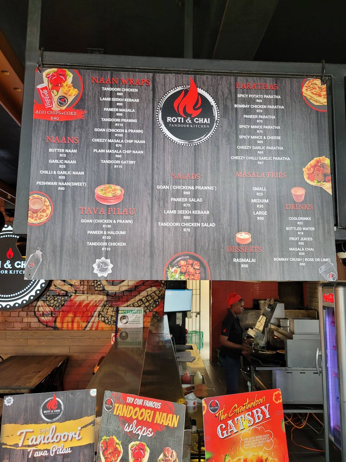 Menu at ROTI & CHAI FLORIDA RD restaurant, Durban, Shop 5 Florida Exchange