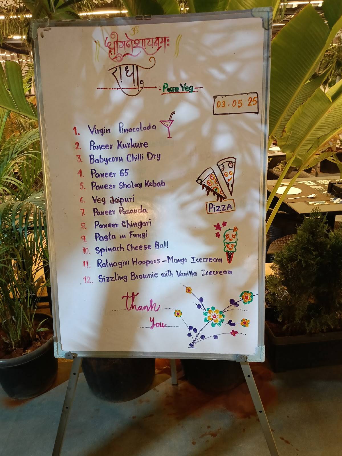 Menu at Radha Pure Veg, Pune