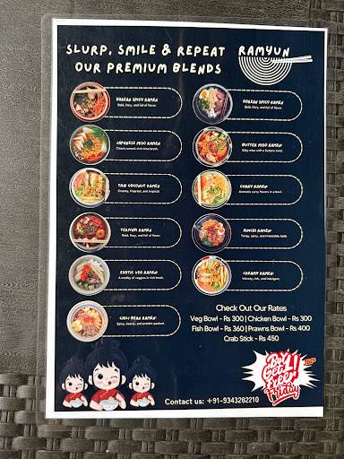 Menu at Ramyun By Just Thai, Bhopal
