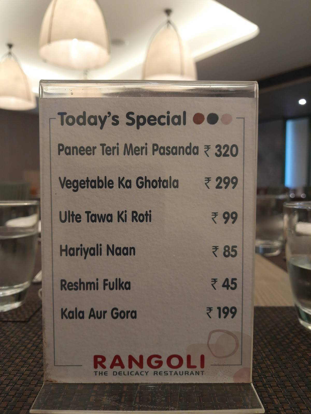 Menu at Rangoli The Delicacy Restaurant, Bhavnagar