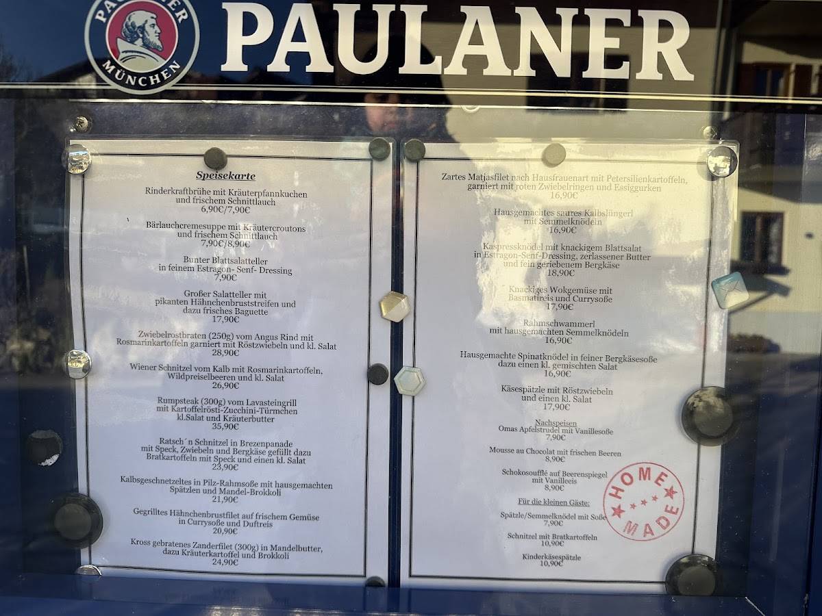 Speisekarte von Ratschen Schliersee restaurant, Schliersee