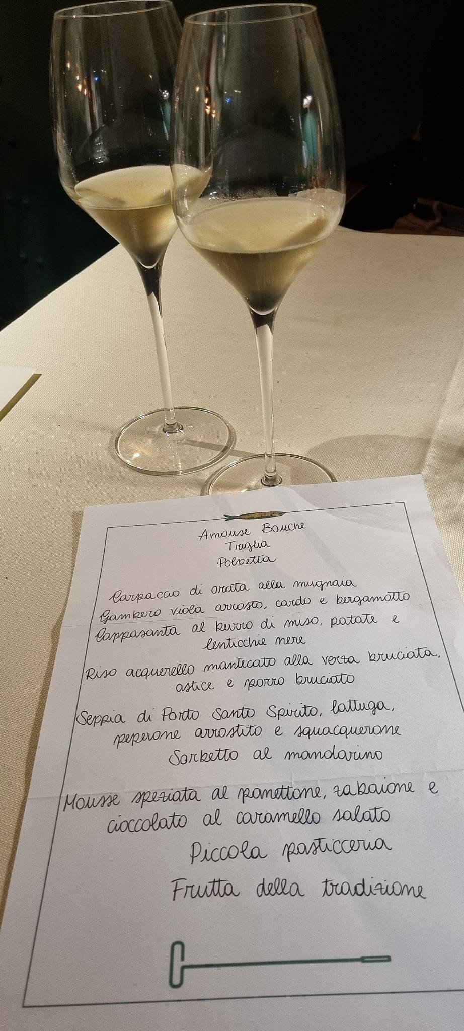 Menu at L'Acciuga Osteria restaurant, Ravenna