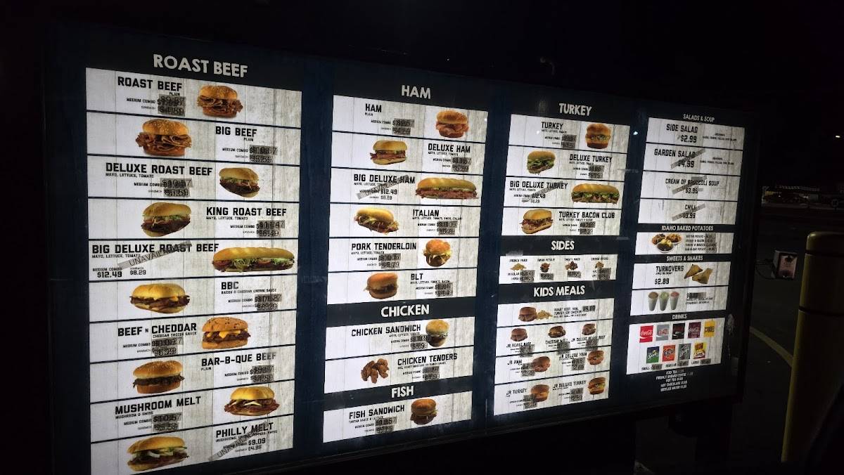 Menu at Rax restaurant, New Carlisle