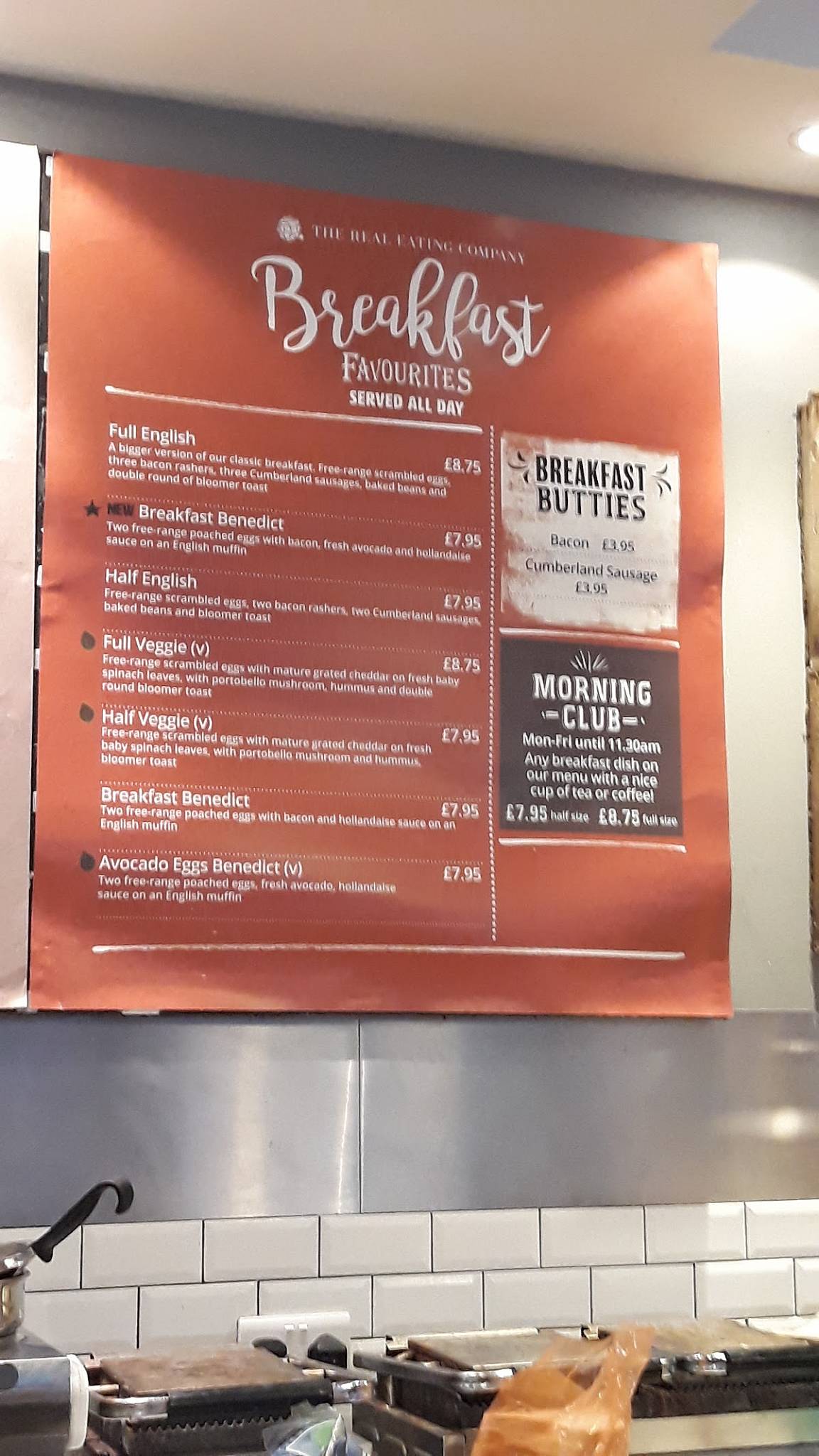 Menu at Real Eating Company Chichester East Street cafe, Chichester ...