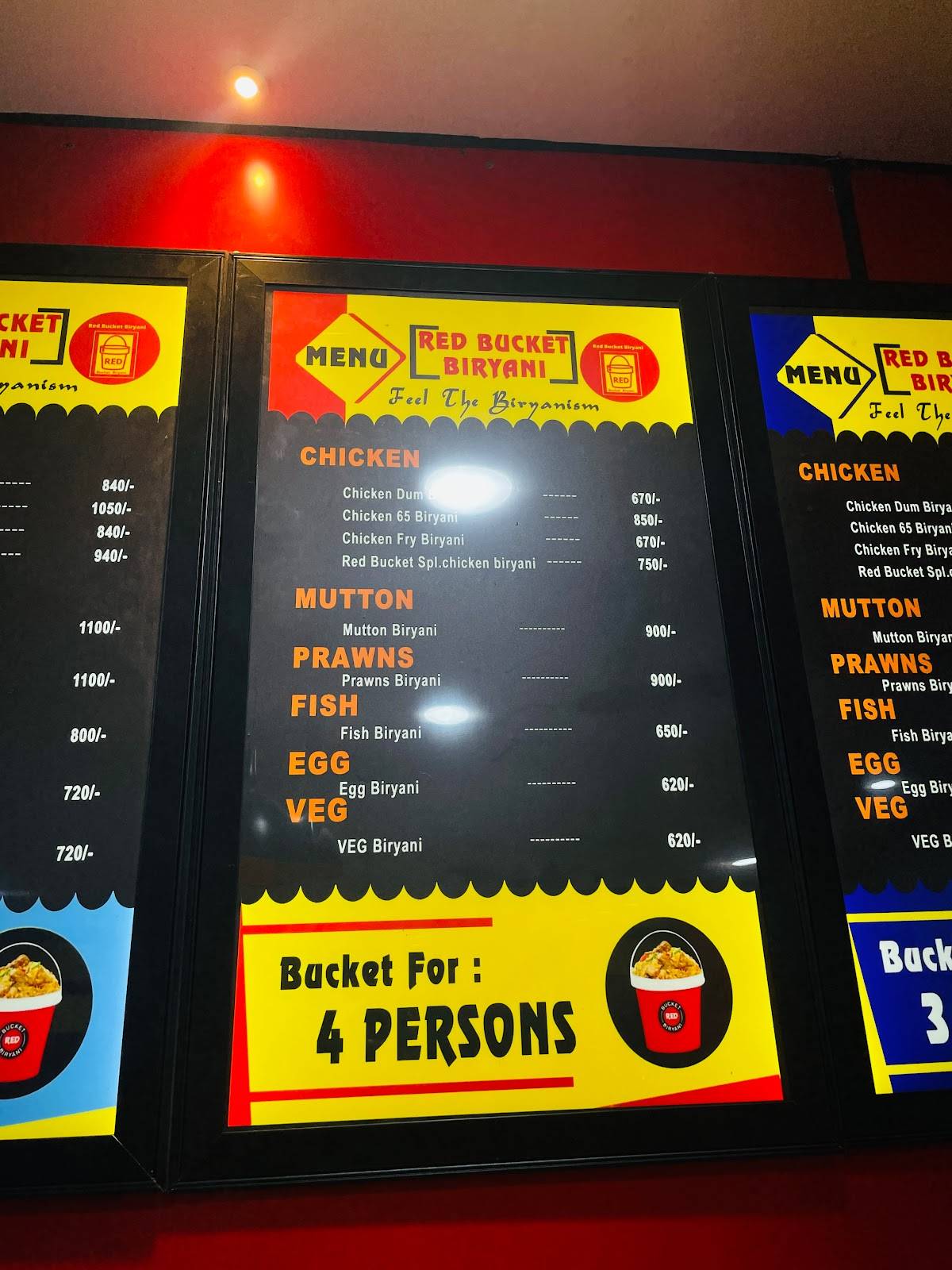 Menu at Red Bucket Biryani Mancherial, Mancherial
