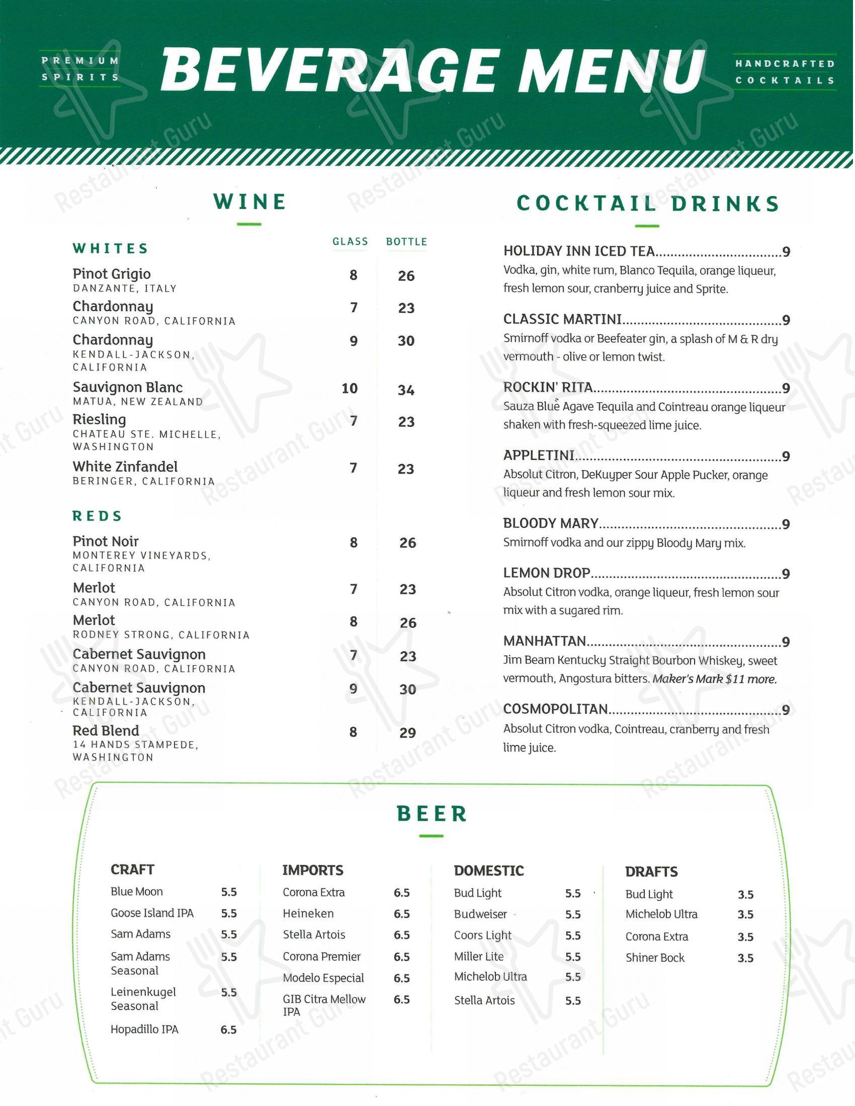 Menu at Red River Bar and Grill, Beaumont