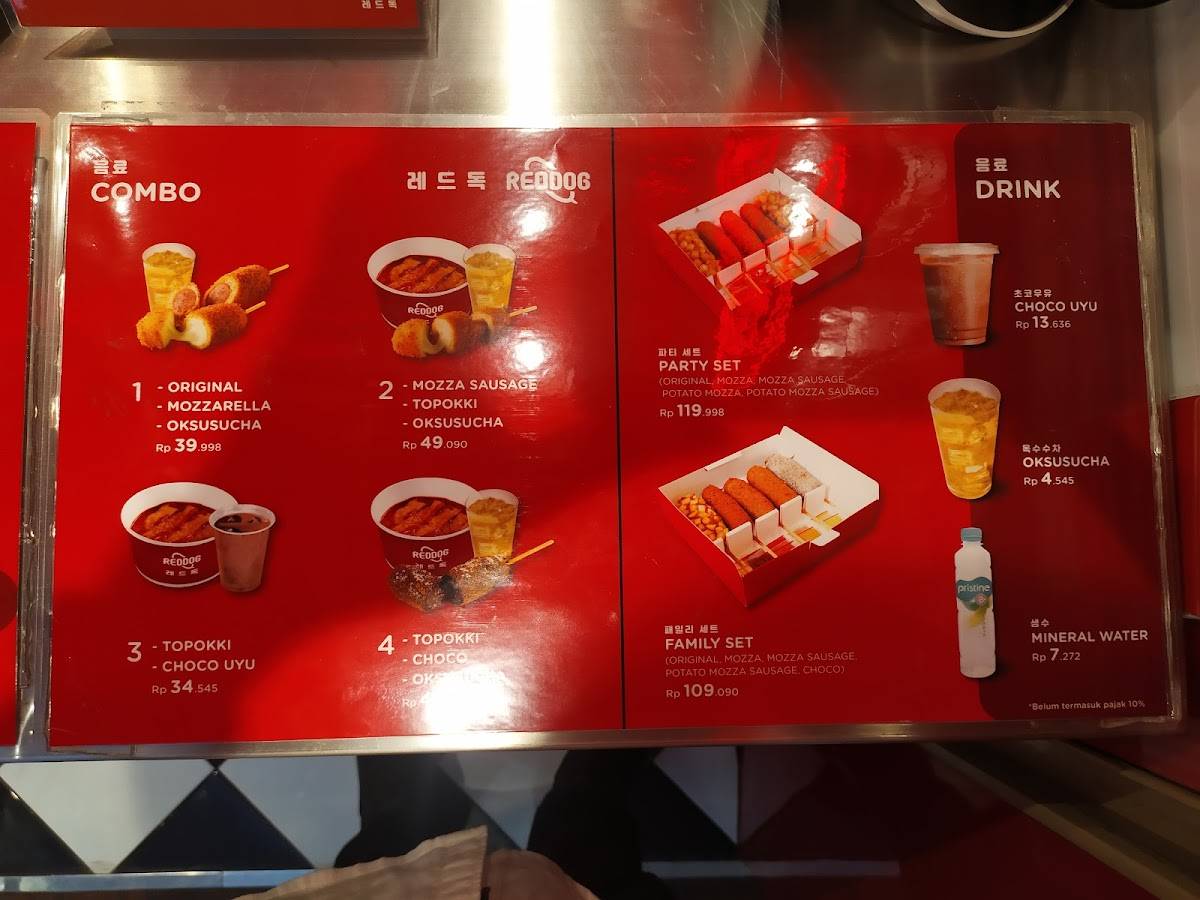 Menu at Reddog Ciputra - Citraland restaurant, West Jakarta