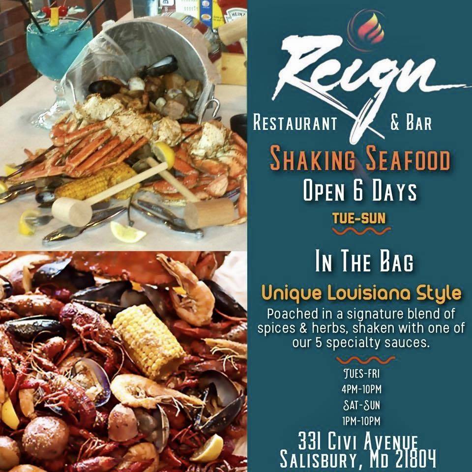 Menu at Reign Restaurant and Bar, Salisbury